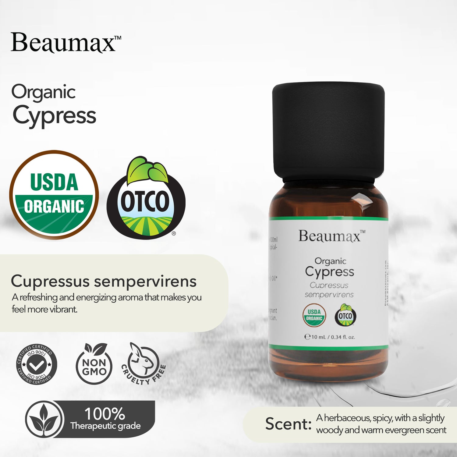 Cypress Organic Essential Oil – Beaumax